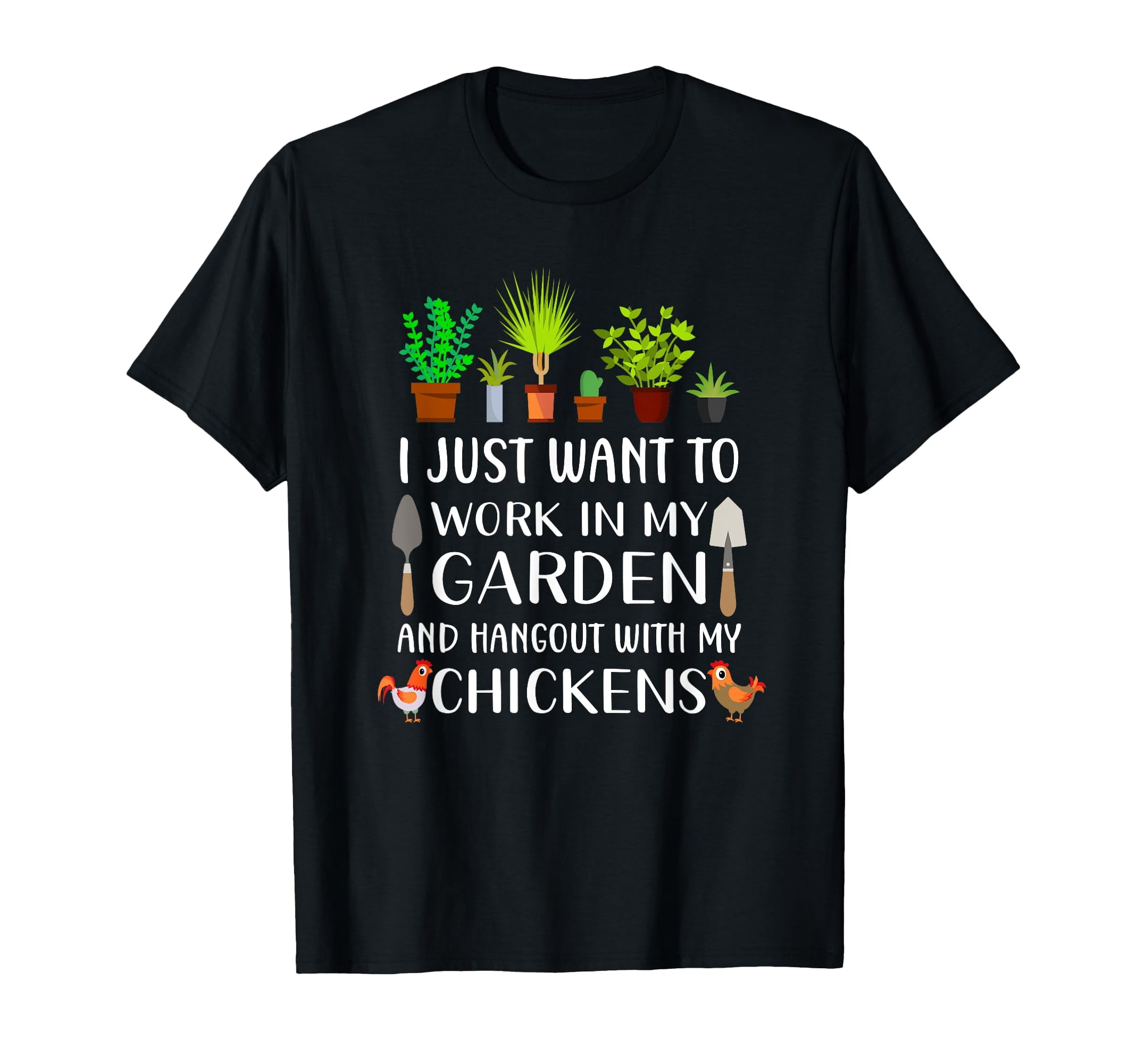Funny Chicken Lover Gardening T-Shirt for Men Women Gardeners - Walmart.com