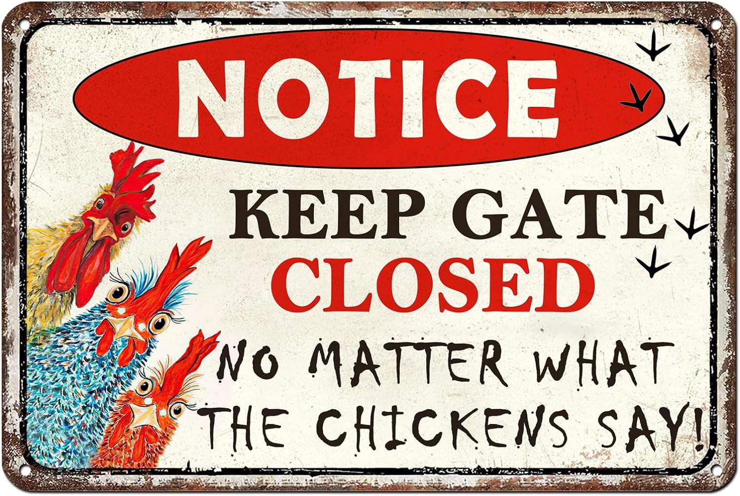 Funny Chicken Metal Sign;Farm Fresh Butt Nuggets;Farm Signs Decor for ...