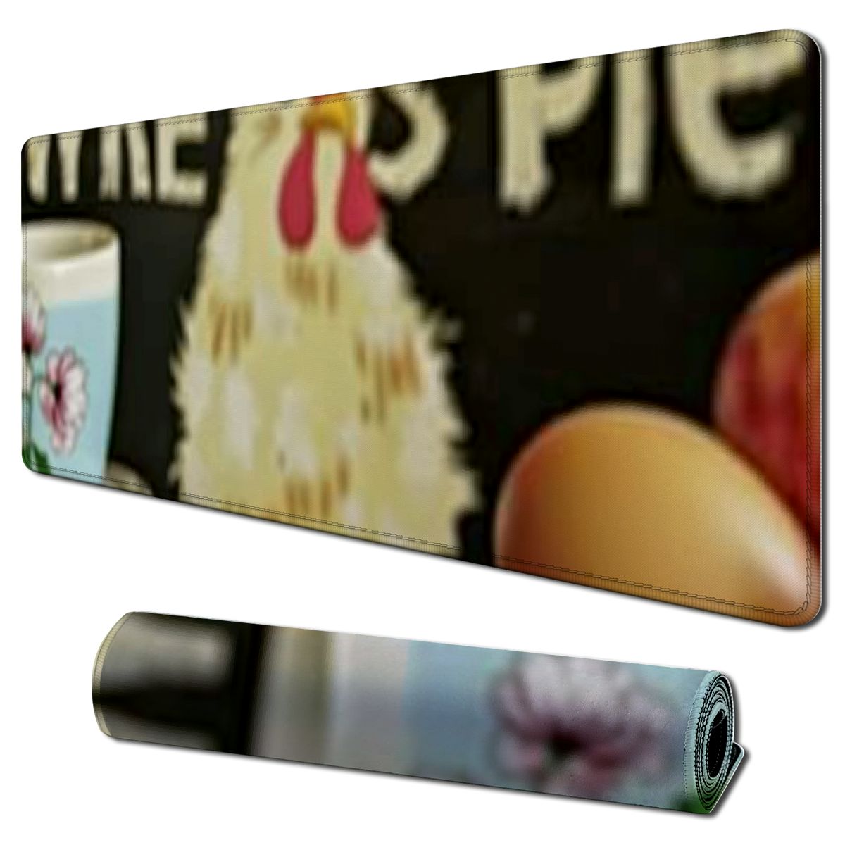 Funny Chicken Mouse Pad, Cute Rooster Small Mouse Pads for Desk, Round ...