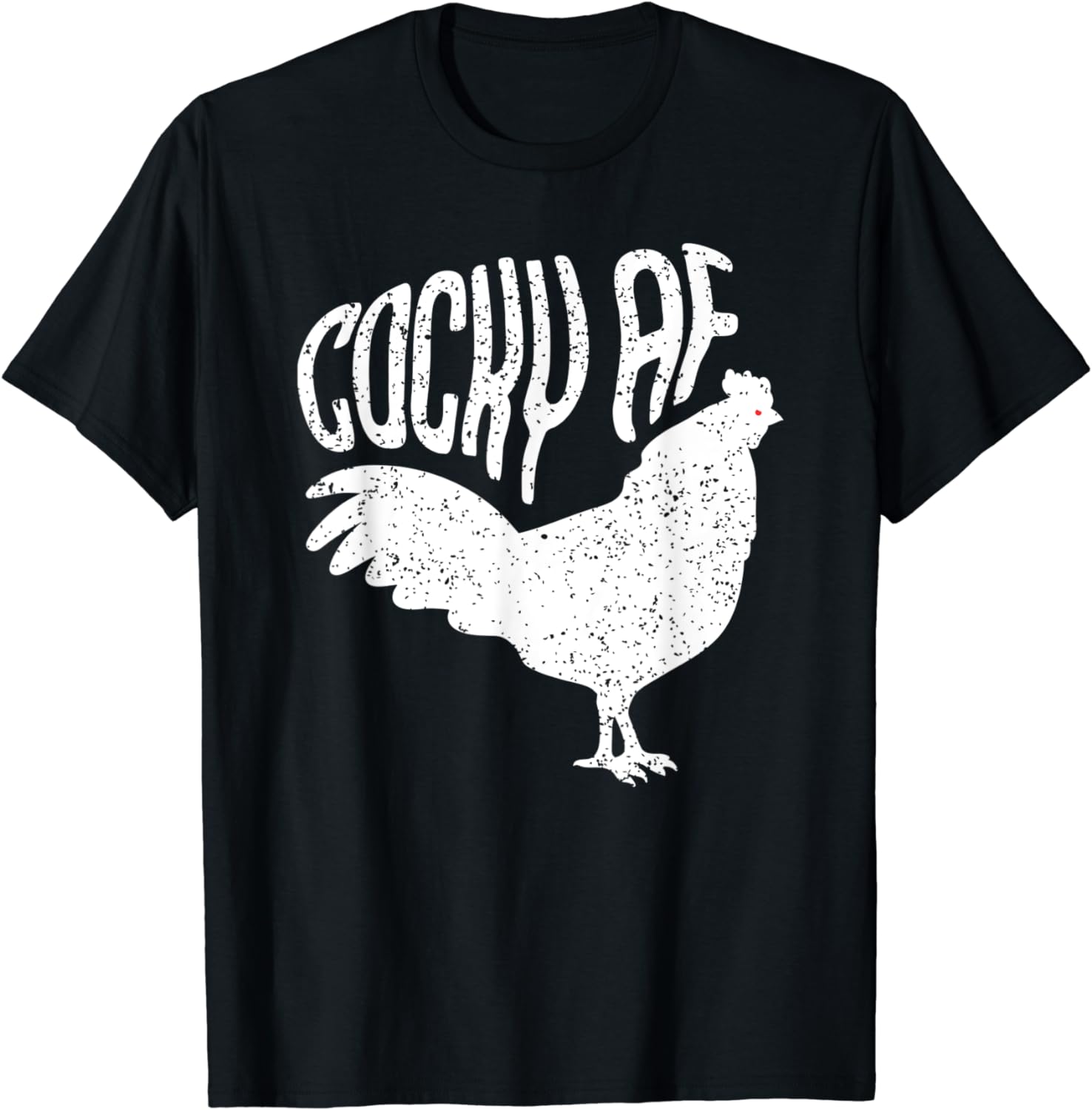 Funny Chicken Shirt Cocky AF Women Men T-Shirt - Walmart.com