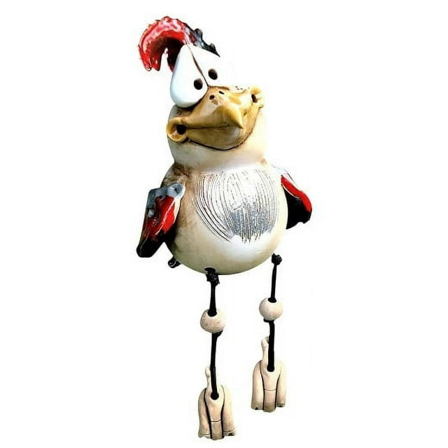 Funny Chicken Statue Resin Chicken Decor Indoor Chicken Figurine ...