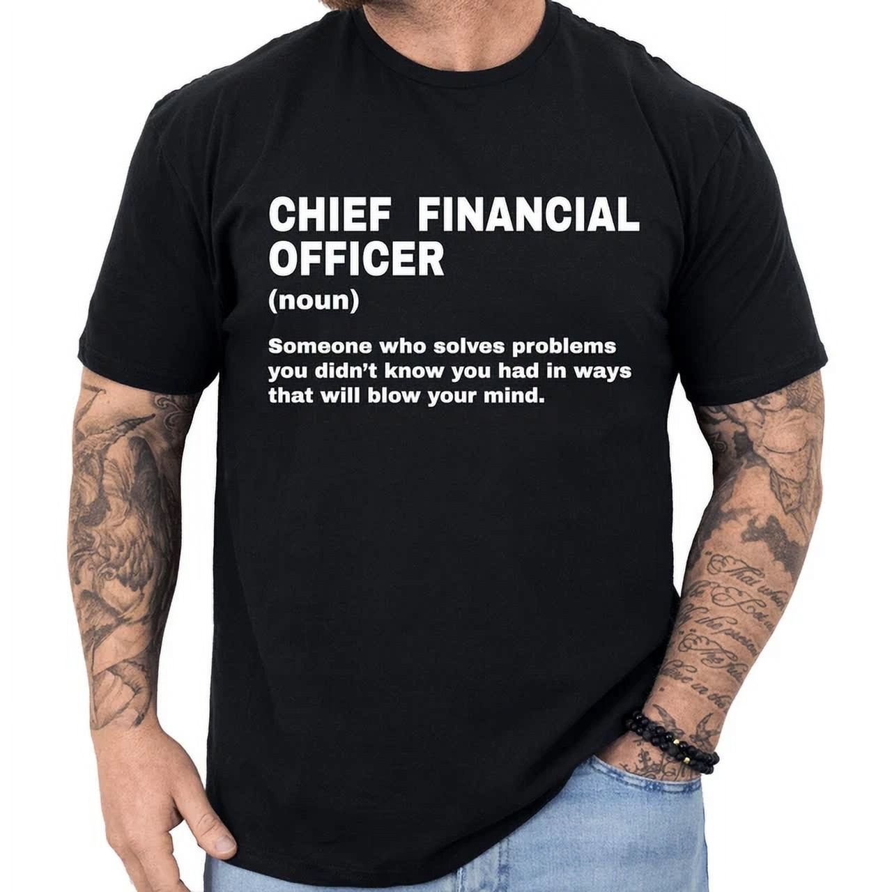 Funny Chief Financial Officer Definition T-Shirt CFO Gift for Men ...