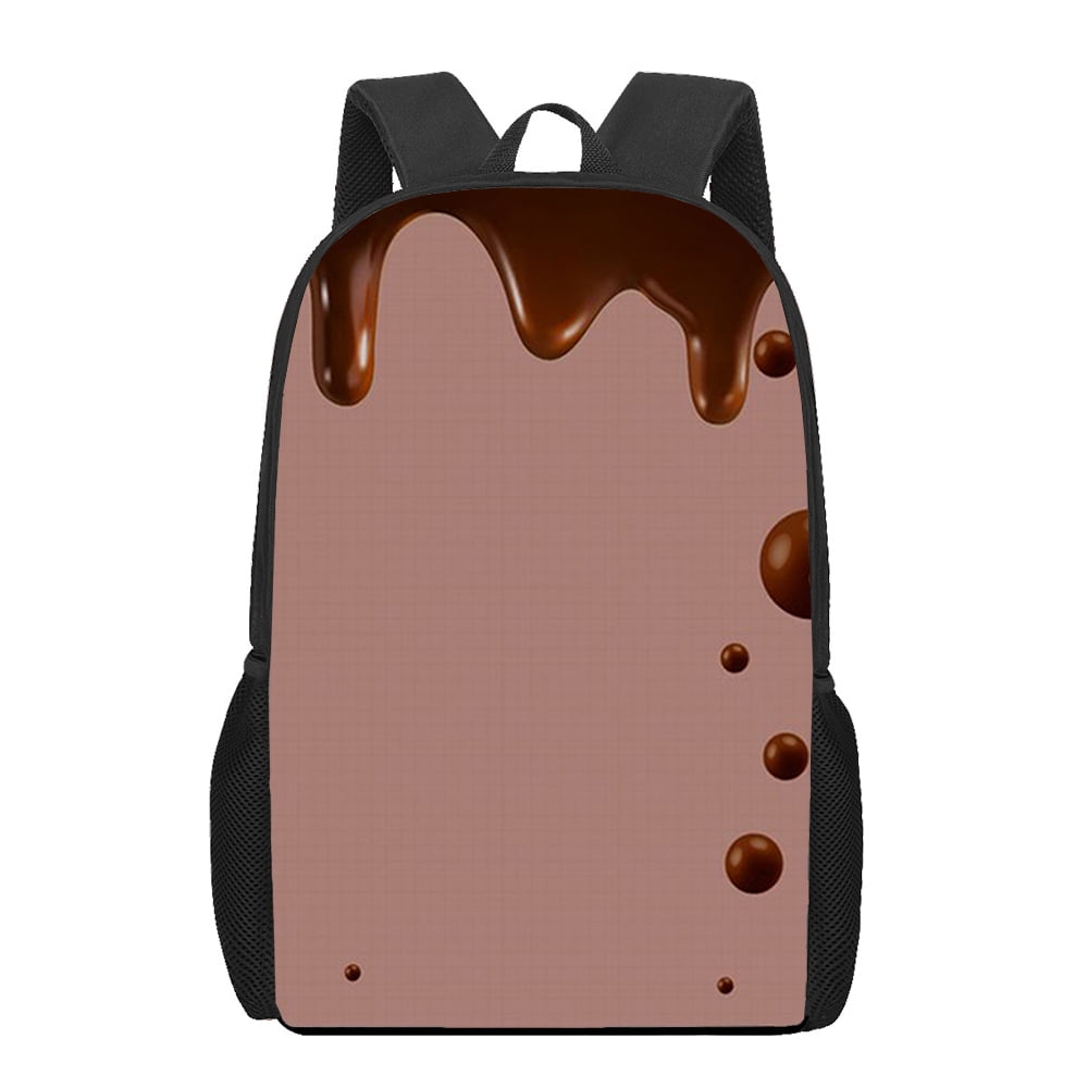 Funny Chocolate 3D Printing Bags Backpack Book Bags Teenager Laptop ...