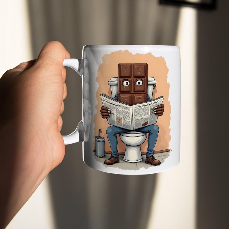 Funny Chocolate Bar Mug - Sweeoffee Cup, Perfect Gift for ChocoH1olics ...