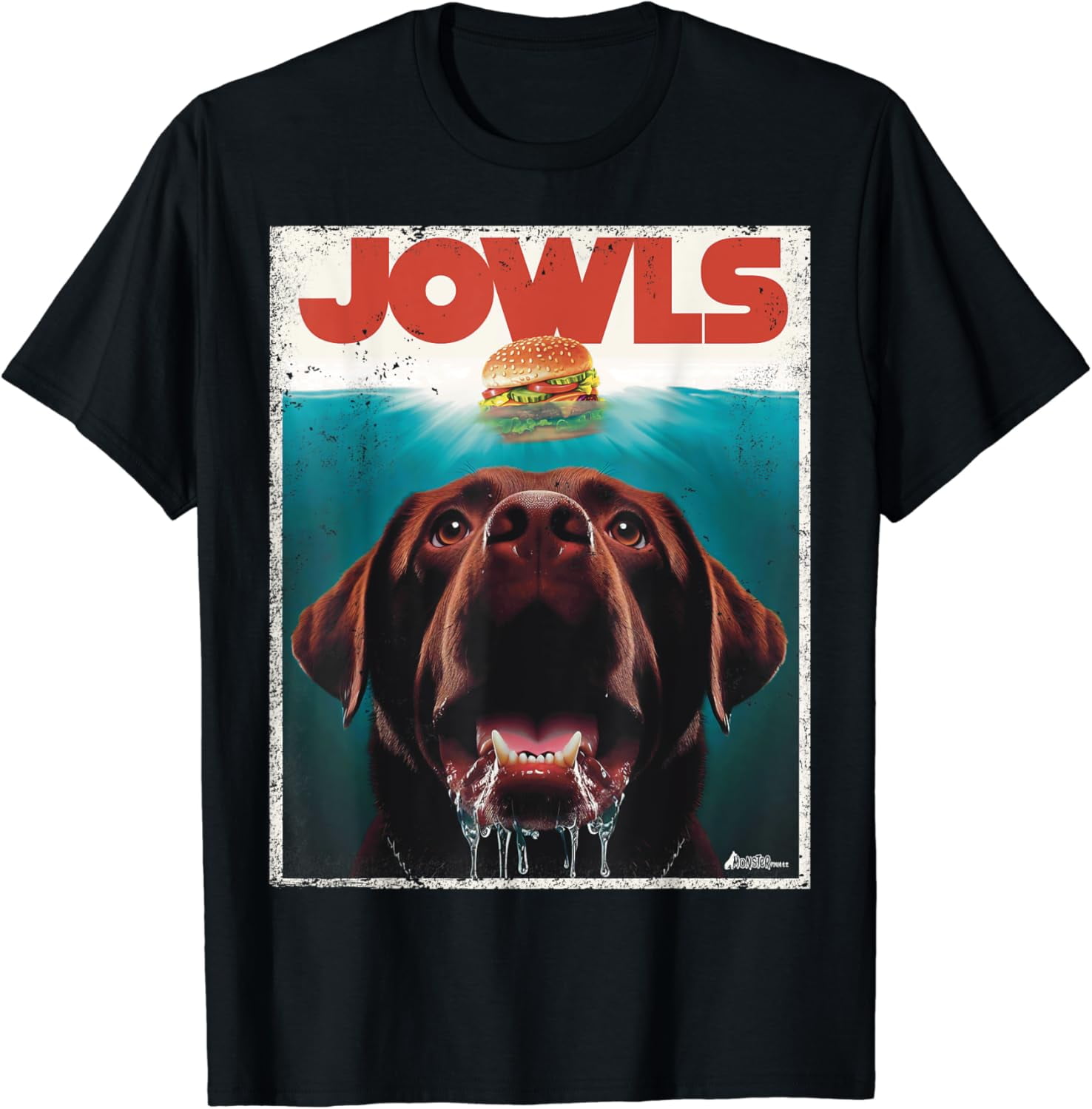 Funny Chocolate Lab Jowls, Labrador Retriever Dog Mom Dad T-Shirt ...