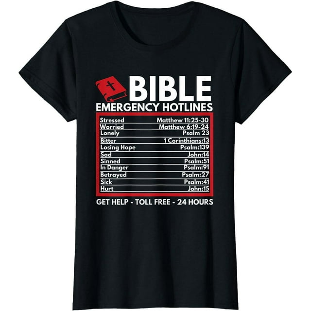 Funny Christian Shirt: Jesus & Scripture Hotline - Hilarious Bible Tee ...