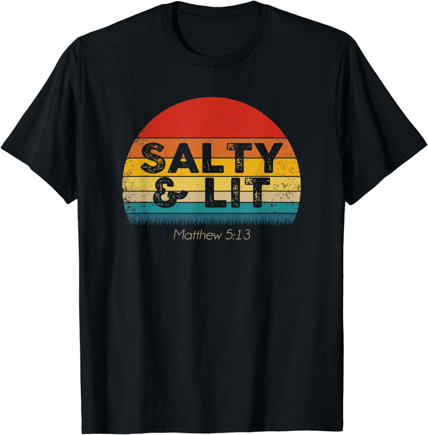 Funny Christian T Shirt Salty & Lit Gift - Walmart.com