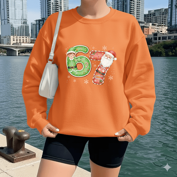 Funny Christmas 6 7 Meme Elf Boys Holiday Fun Celebration Graphic ...