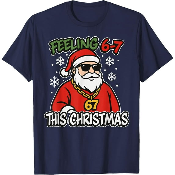 Funny Christmas 6-7 Sixty Seven Meme T-Shirt - Walmart.com