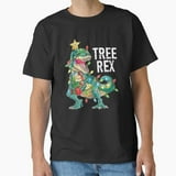 Funny Christmas Dinosaur T-Rex Holiday Tree Pun H425 T-Shirt, for Men ...