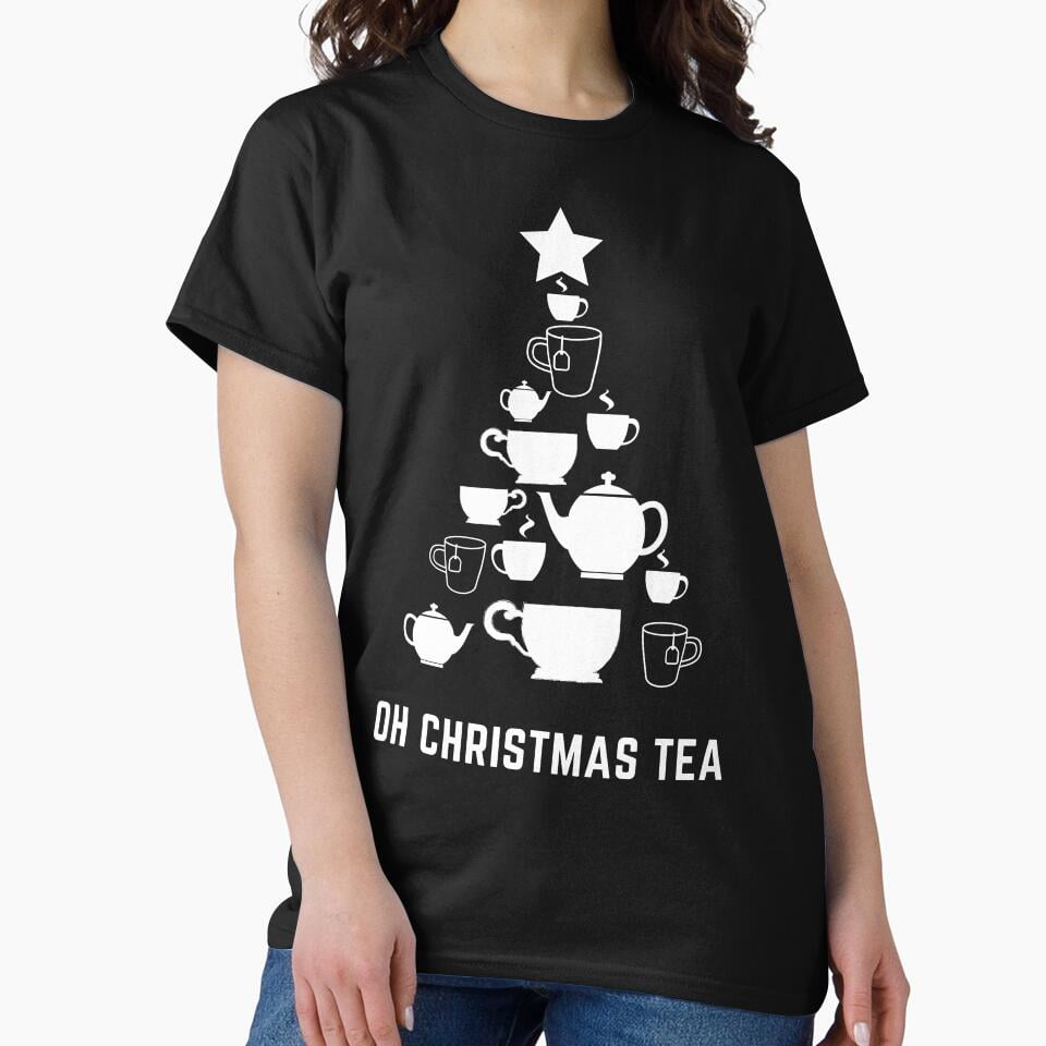 Funny Christmas Family Pyjama Top Oh Christmas Tea Pun H5526 T-Shirt ...
