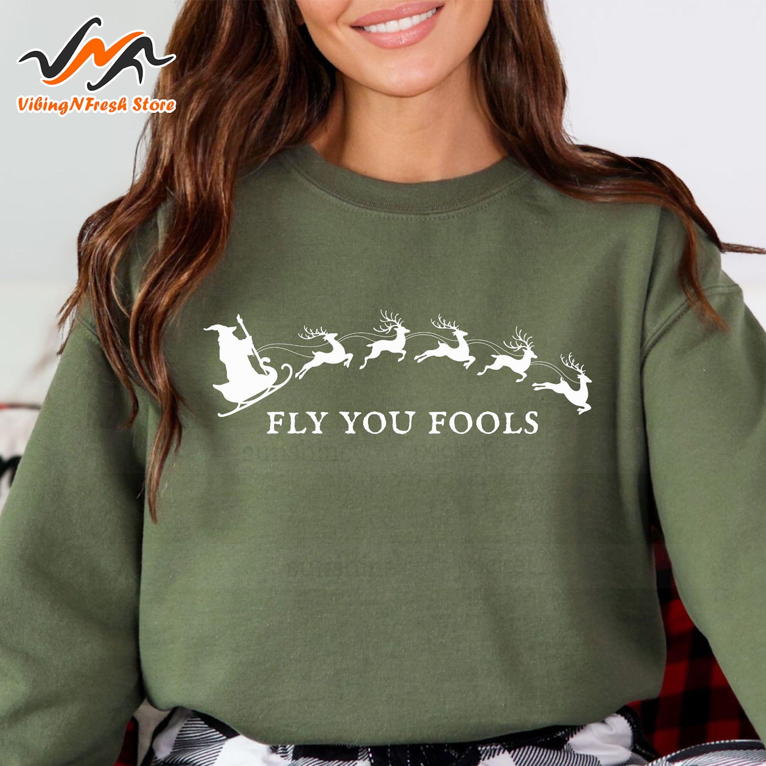 Funny Christmas Fly You Fools LOTR Sweatshirt, Gandalf Reindeer Sweater ...