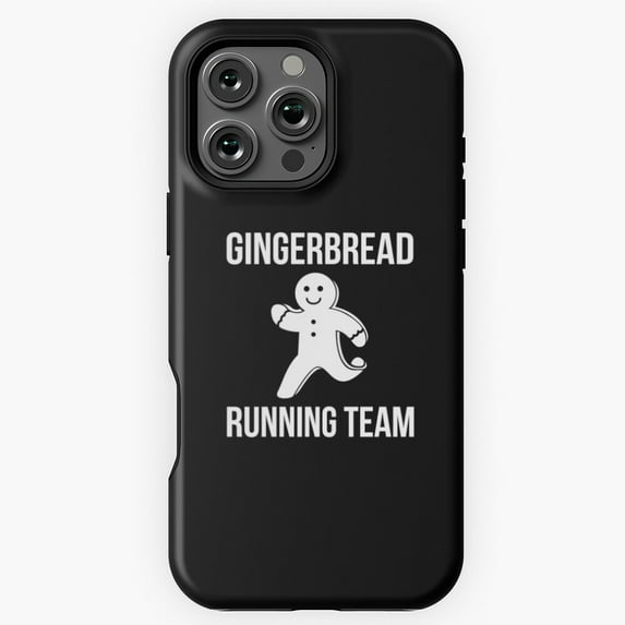 Funny Christmas Gingerbread Runner Holiday Sport Phone Case For iPhone ...