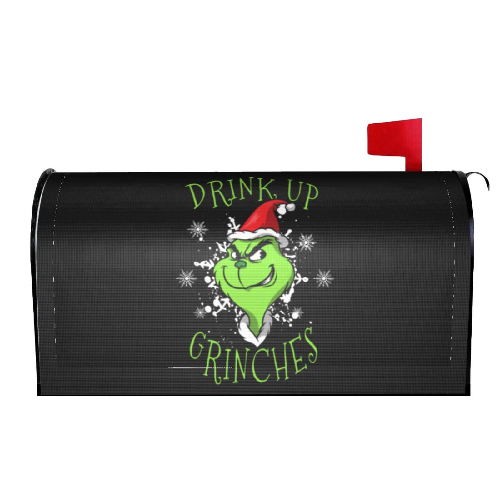 Funny Christmas Grinch Cartoon Character Mailbox Cover Magnetic ...