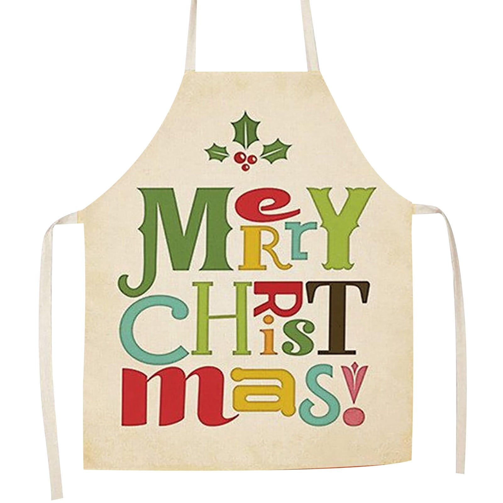Funny Christmas Kitchen Aprons for Women Men Adjustable Cooking Chef ...