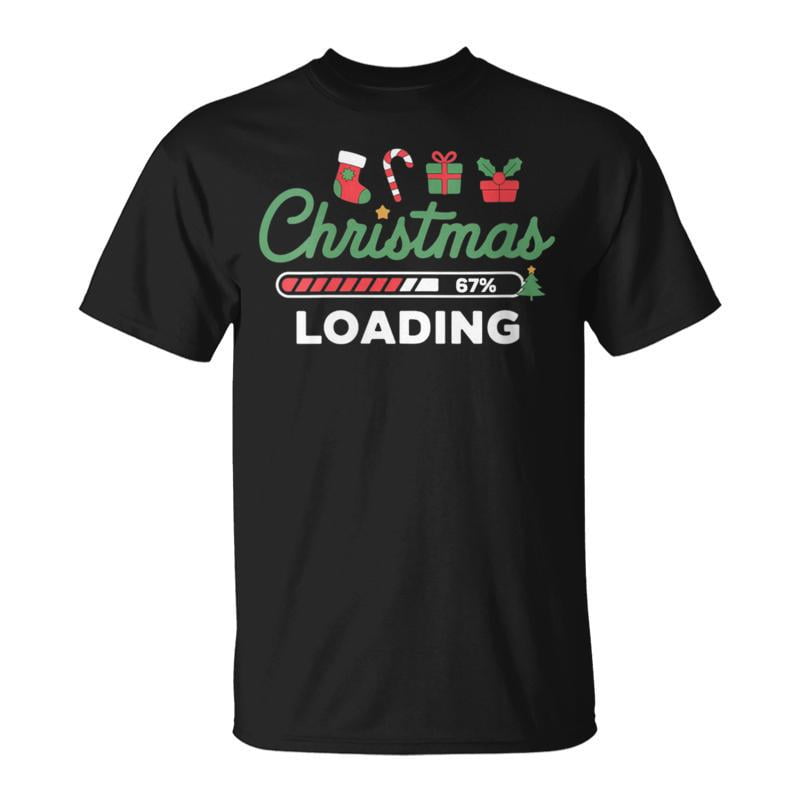 Funny Christmas Loading 67 Meme Holiday Progress Bar Gamer Gift Unisex ...