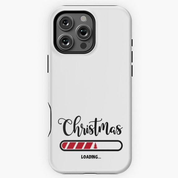 Funny Christmas Loading Bar Phone Case for iPhone 11 12 13 14 15 16 17 ...