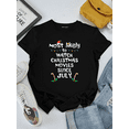 Funny Christmas Movie Watcher Family Matching up to Size 5XL Unisex T ...