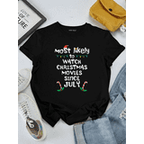 Funny Christmas Movie Watcher Family Matching up to Size 5XL Unisex T ...