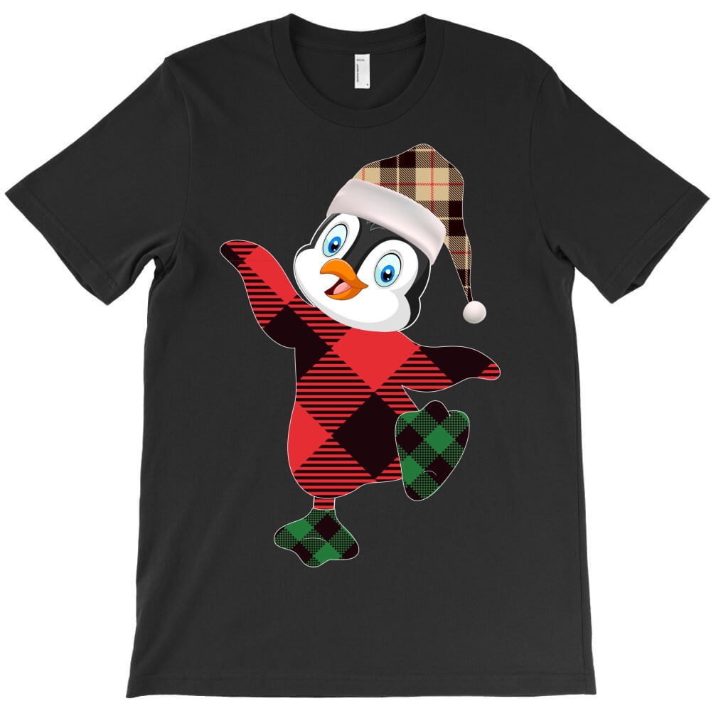 Funny Christmas Penguin With St. Nick Hat Holiday Animal Graphic H43355 ...