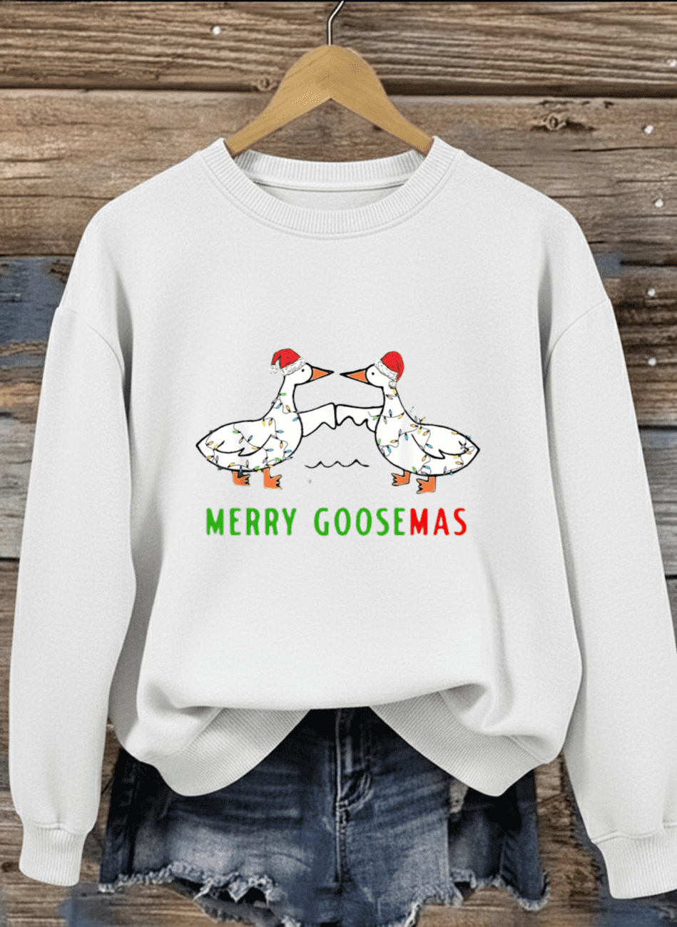 Funny Christmas Pun For St Nick And Goose Lover Holiday Sweatshirt, for ...