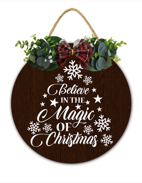 Funny Christmas Sign Believe in The Magic of Christmas Christmas ...