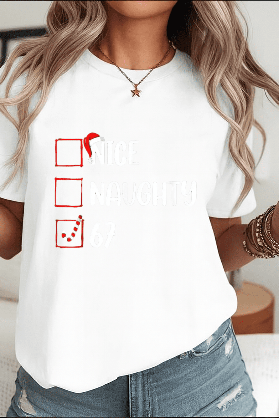 Funny Christmas Six Seven Meme Brain Rot Holiday Unisex T-Shirt up to ...