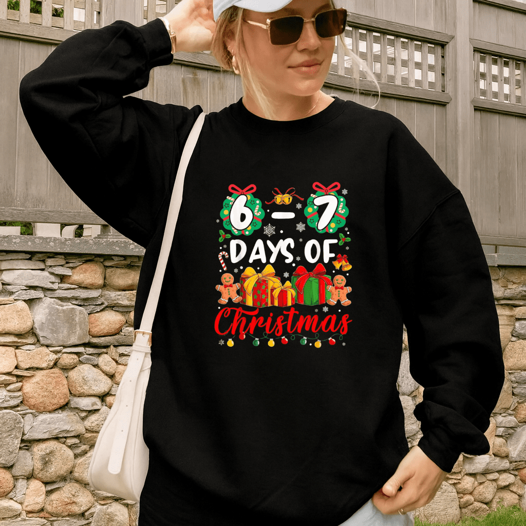 Funny Christmas Six Seven Meme Matching Pajama Top Holiday Sweatshirt ...