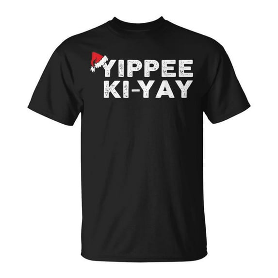 Funny Christmas Sweater Yippee-Ki-Yay Xmas Movie Fan Holiday Unisex T ...