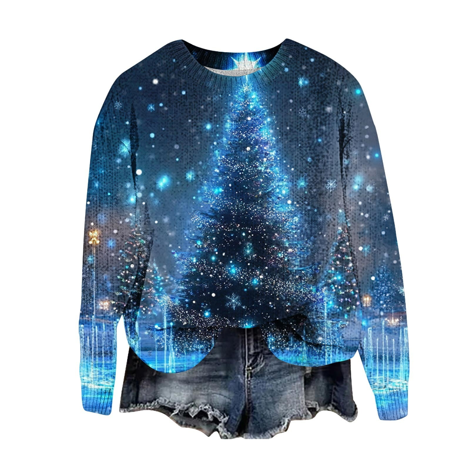 Funny Christmas Sweaters - Womens Sweaters, Womens Christmas Printed ...