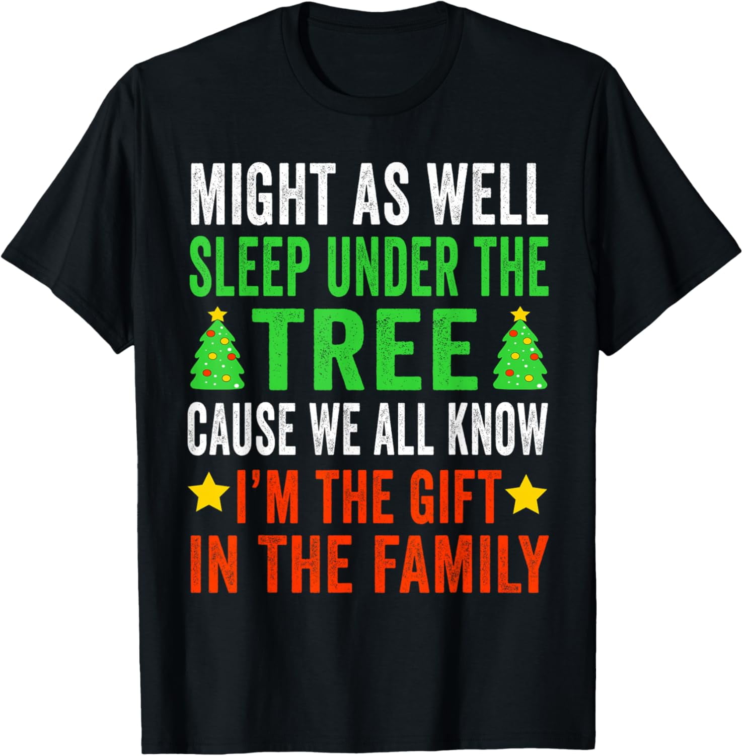 Funny Christmas T-Shirt Unisex Holiday Humor Graphic Tee Santa Gift ...