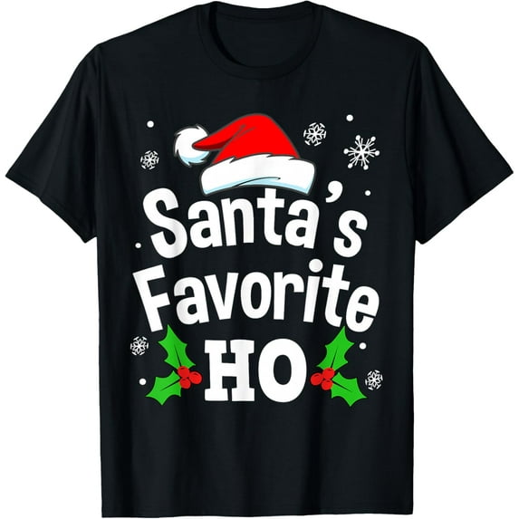 Funny Christmas T-Shirt Unisex Holiday Humor Graphic Tee Santa Gift ...