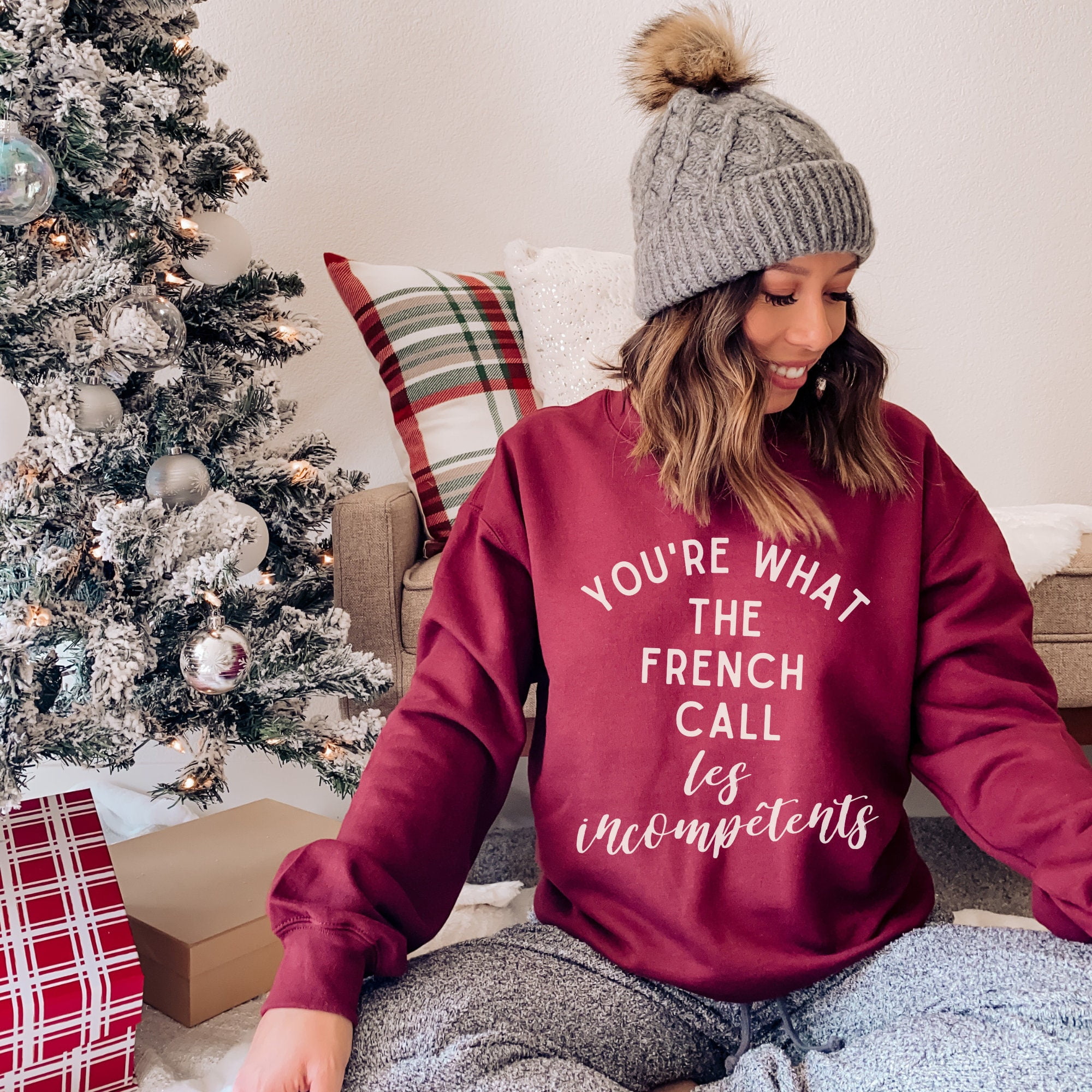 Funny Christmas T-Shirt, Youre What The French Call Les Incompétents ...