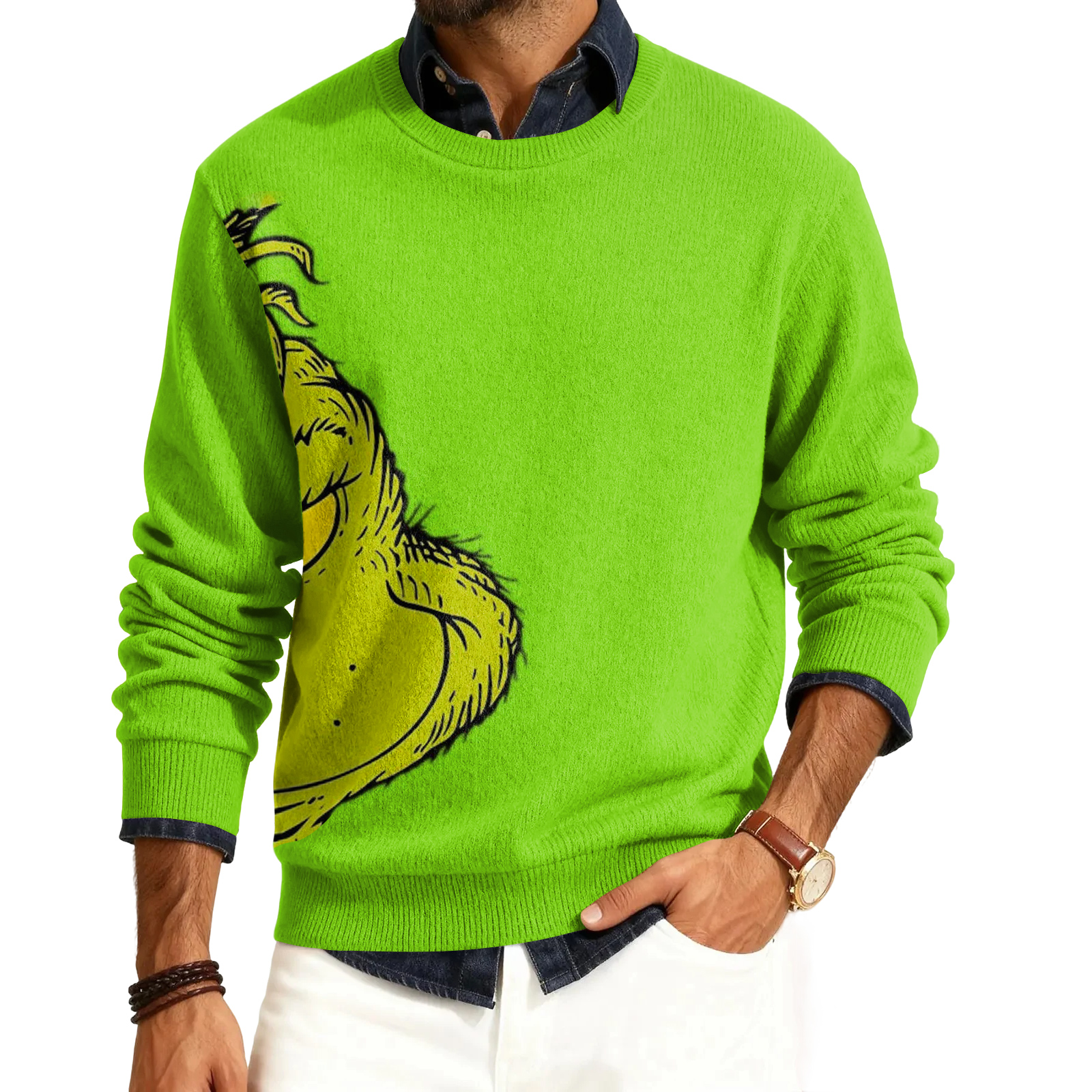 Funny Christmas T Shirts Mens Big And Tall Christmas Sweater ...
