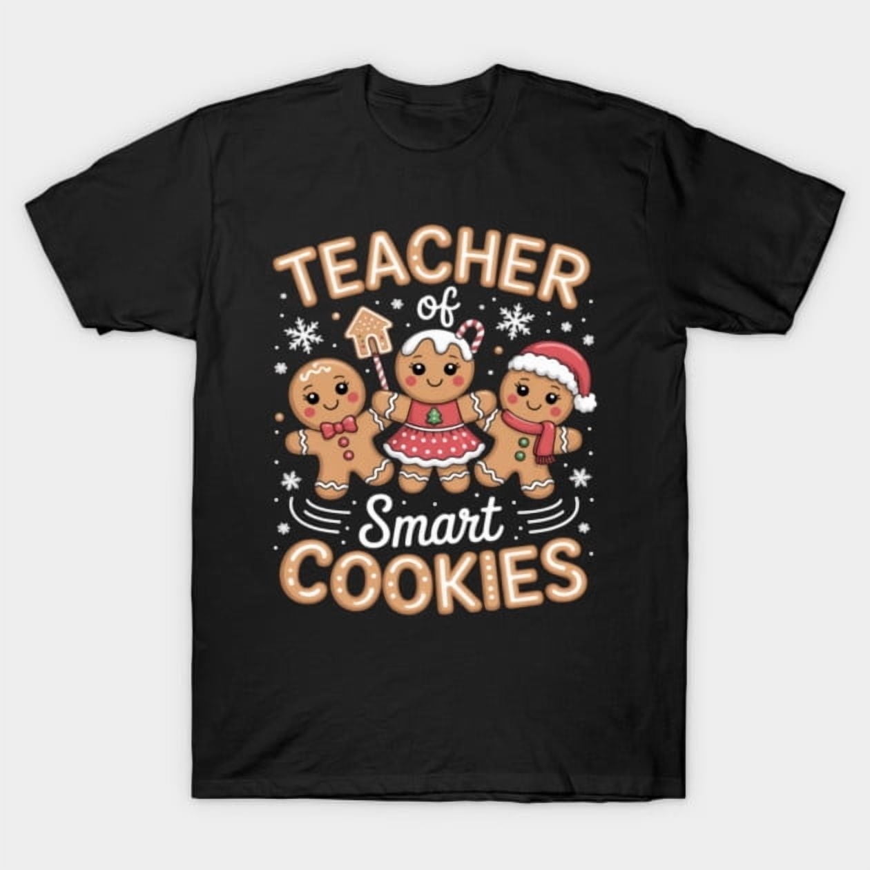 Funny Christmas Teacher Gingerbread Cookies Holiday Artwork Print ...