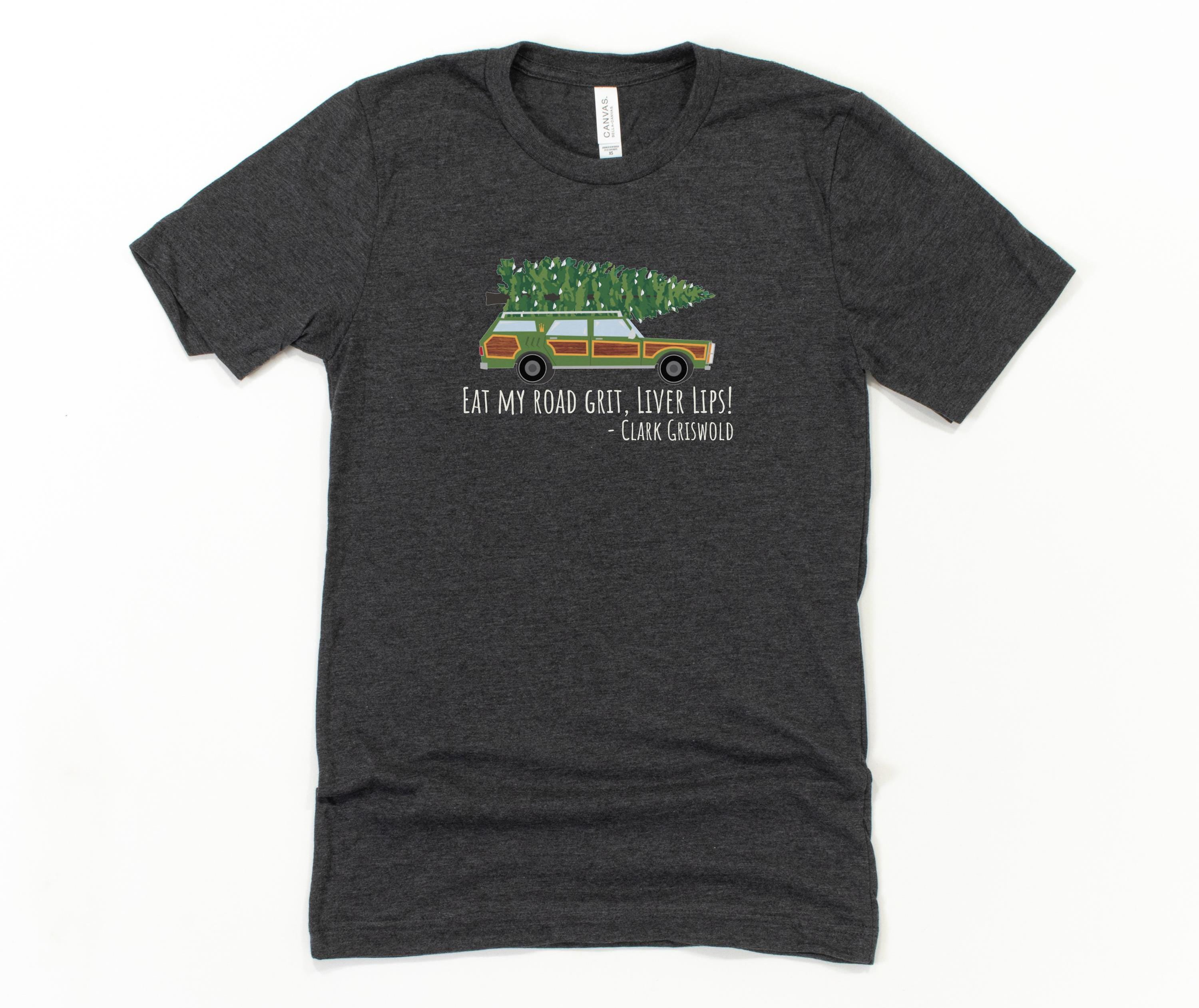Funny Christmas Tee, Griswold Holiday T-Shirt, Eat My Road Grit Liver ...