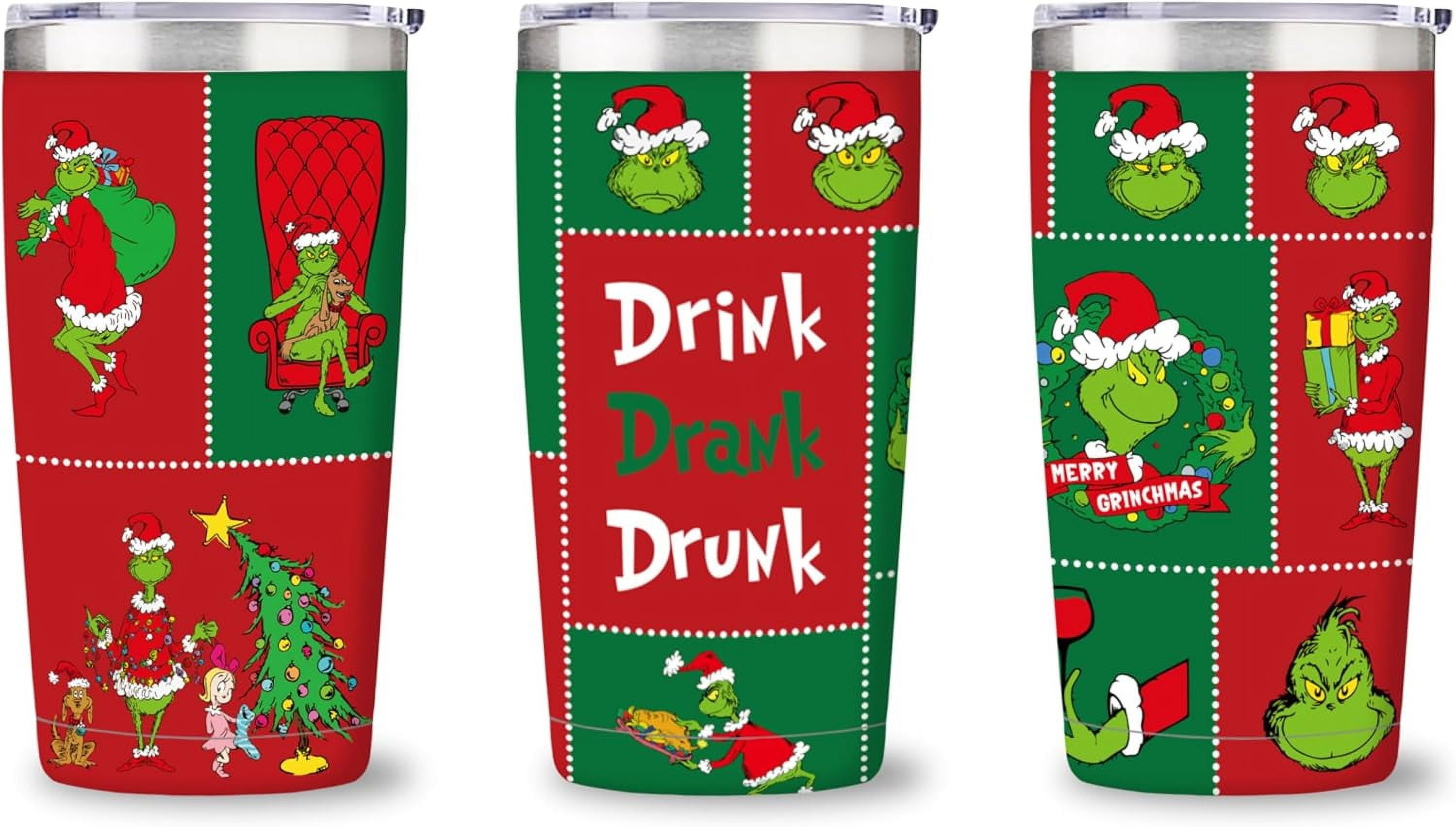 Funny Christmas Tumbler, 20 oz Stainless Steel Insulated Travel Tumbler ...