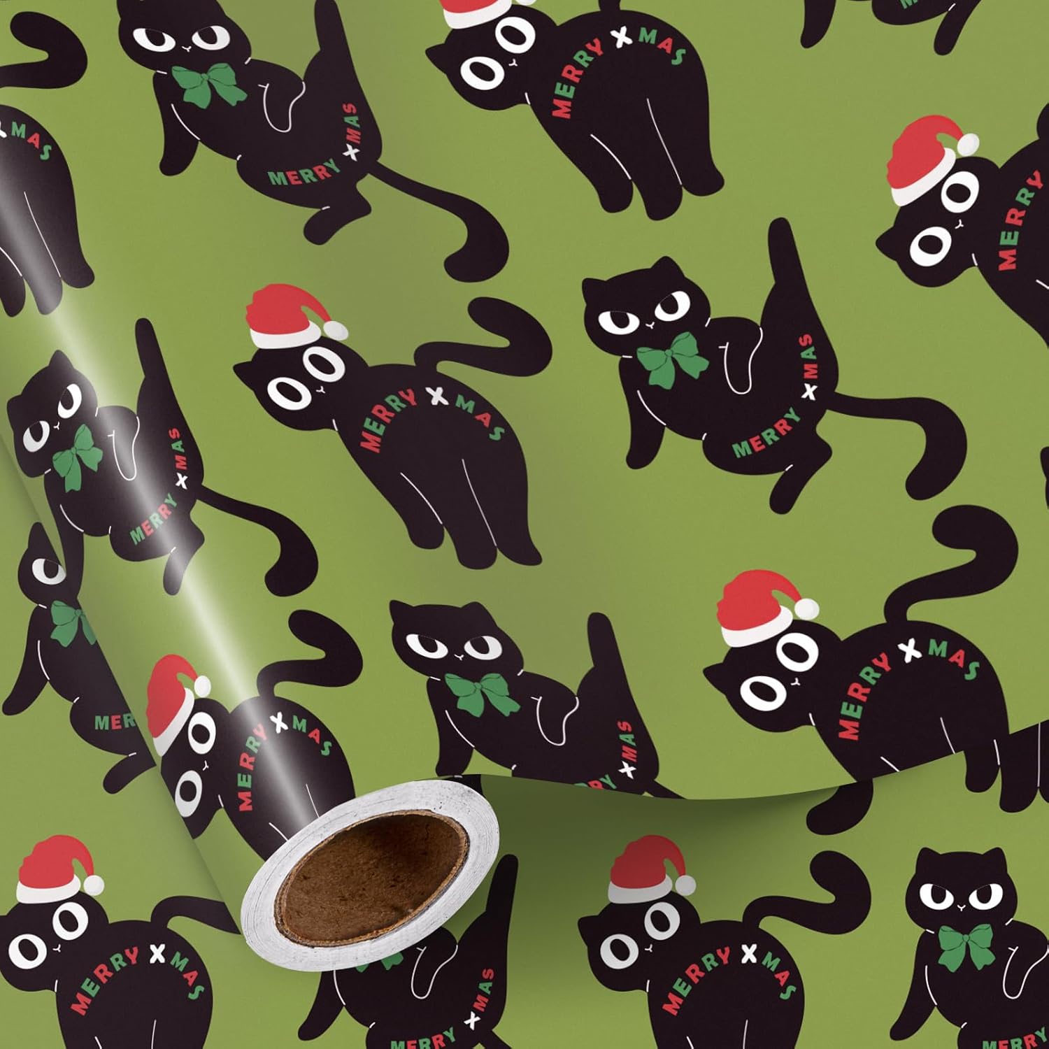Funny Christmas Wrapping Paper Roll, Creative Decoration 23x58 Inch ...