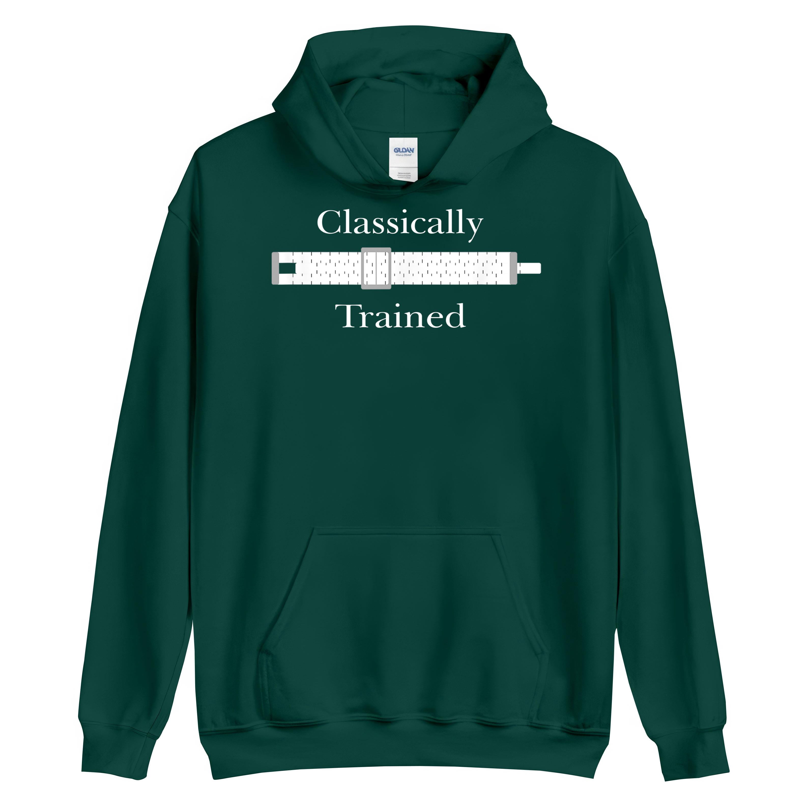 Funny Classically Trained Slide Rule T-Shirt, Retro Math Nerd ...