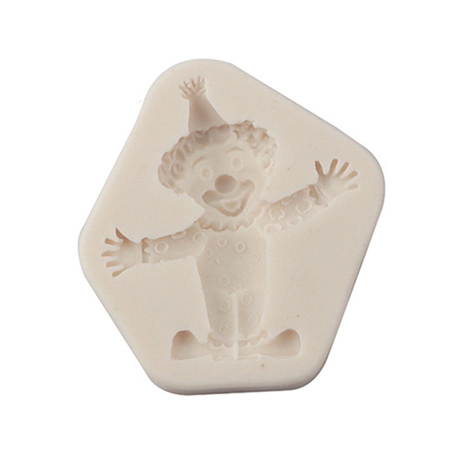 Funny Clown Shaped Silicone Mold Fondant Chocolate Mould Cake Dessert ...