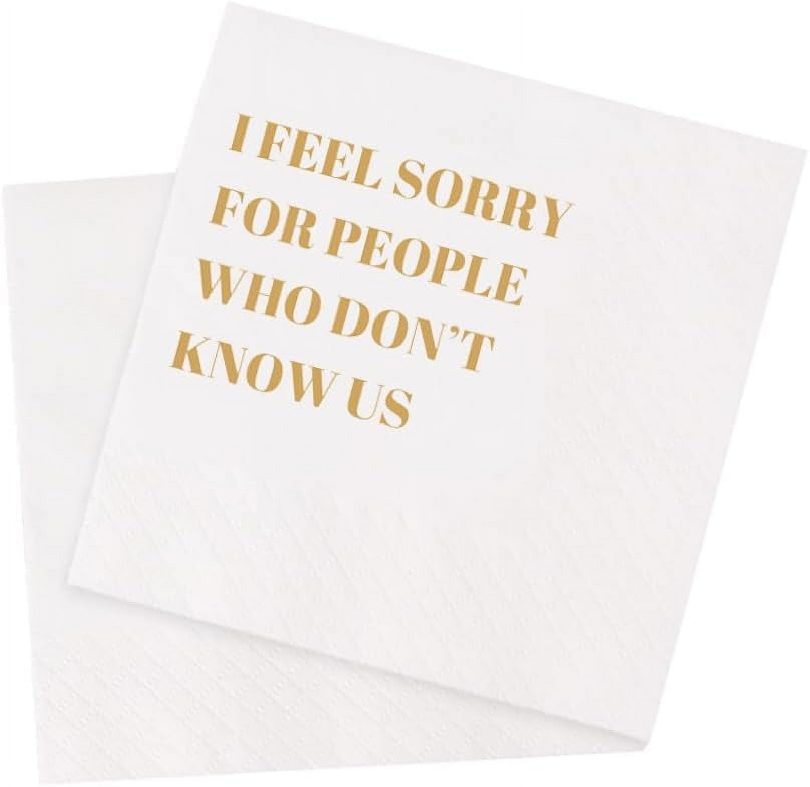Funny Cocktail Napkins 100Pcs Funny Quotes Saying Disposable Paper ...