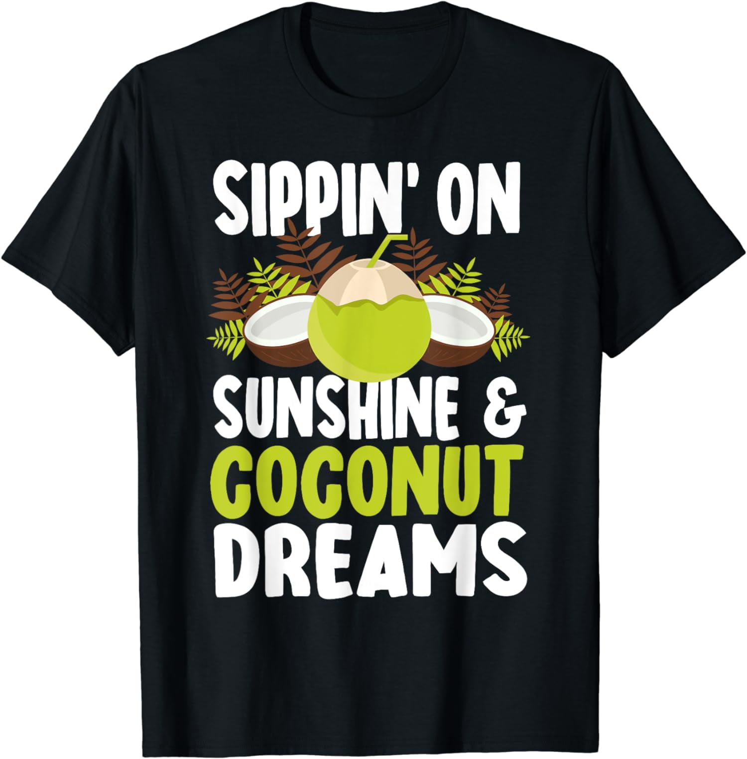 Funny Coconut Lover Saying Beach Coconuts Meme T-Shirt - Walmart.com