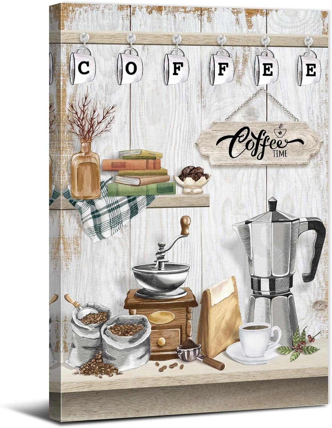 Funny Coffee Bar Wall art Kitchen Wall Decor Coffee Signs Canvas Prints ...