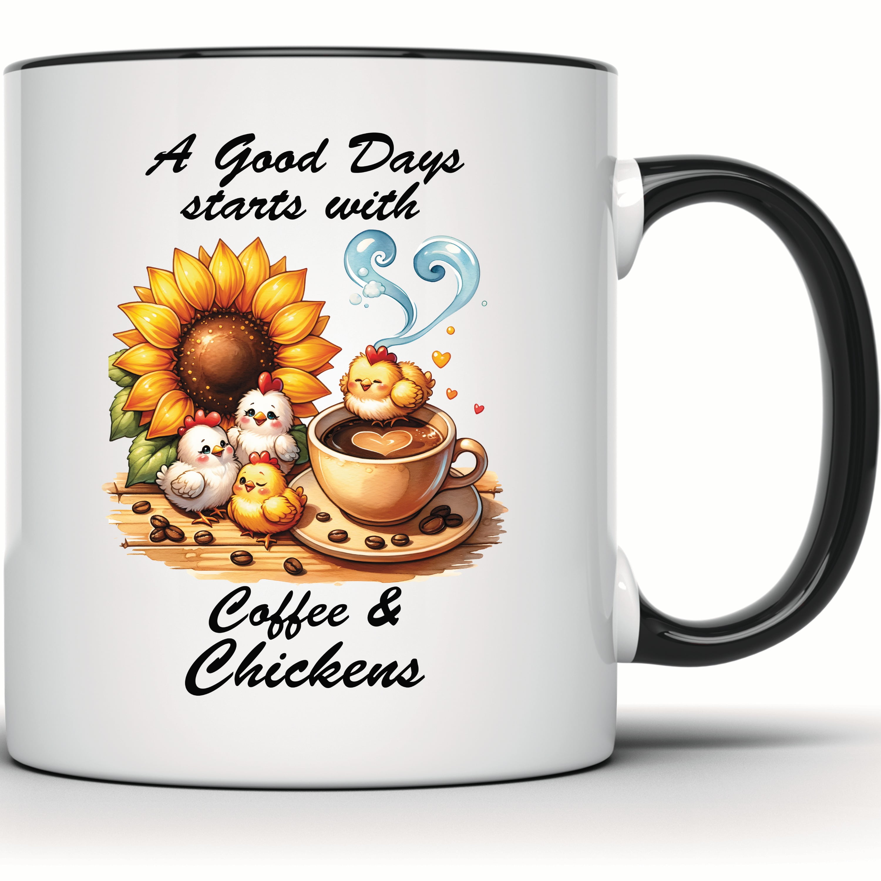 Funny Coffee and Chickens Mug - Chicken Lover Gift - Farmhouse ...