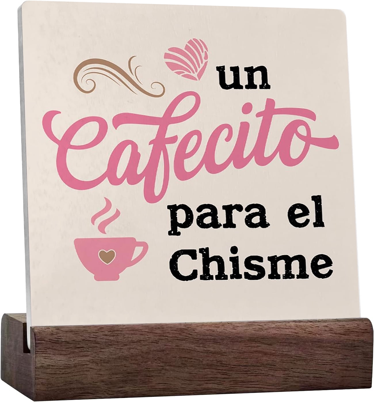 Funny Coffee Kitchen Signs, Farmhouse Un Cafecito Para El Chisme ...