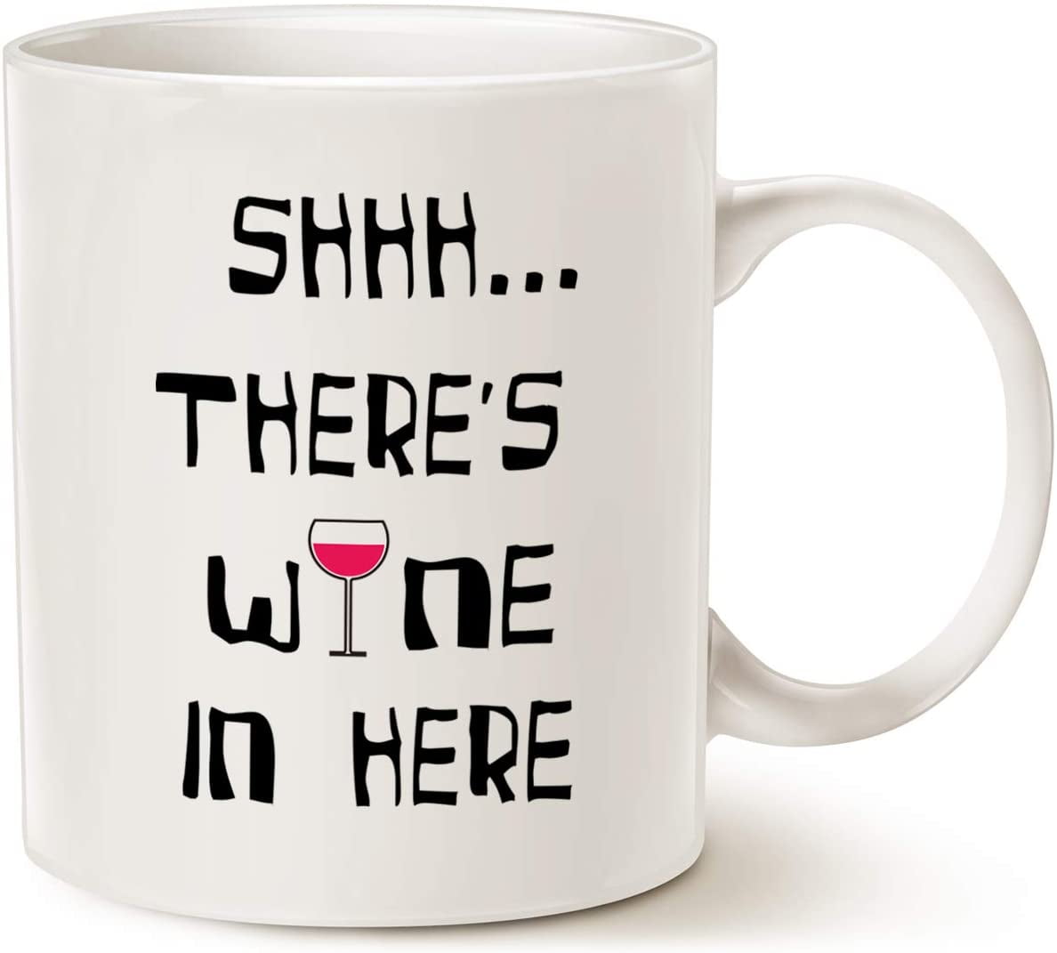 Funny Coffee Mug, Shhh. There's Wine in Here Unique Friend and Family ...