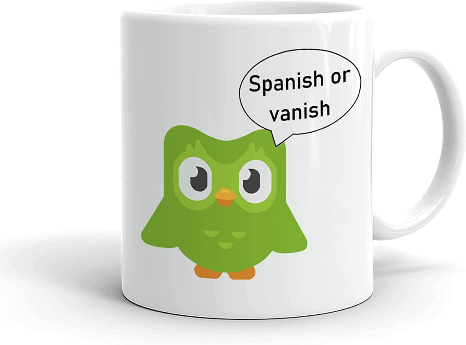 Funny Coffee Mugs-11oz,spanish Duolingo Duo Language Vanish Lingo Bird ...