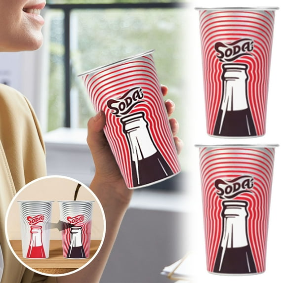 Funny Color Changing Aluminum Pint Cups Set 15.22 OZ Set of 2 Novelty ...