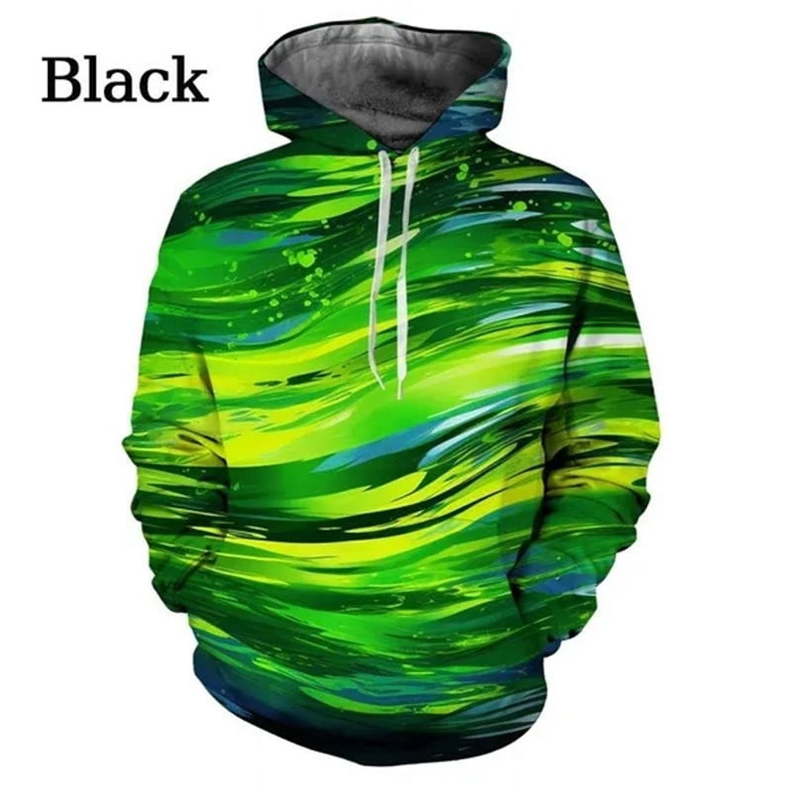 Funny Colorful 3d Print Hoodies For Men New Brazil Flag Gradient Hoodie ...