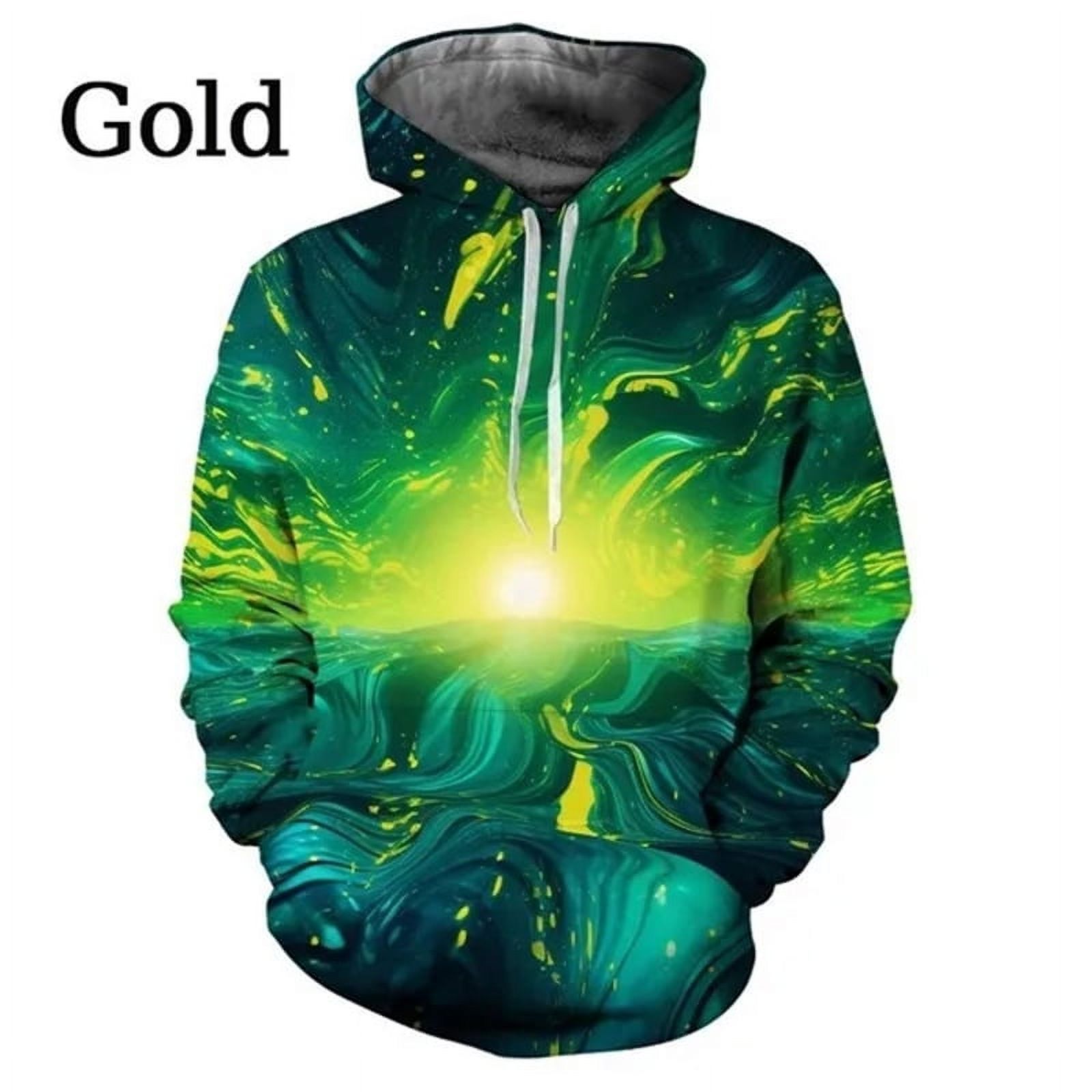 Funny Colorful 3d Print Hoodies For Men New Brazil Flag Gradient Hoodie ...